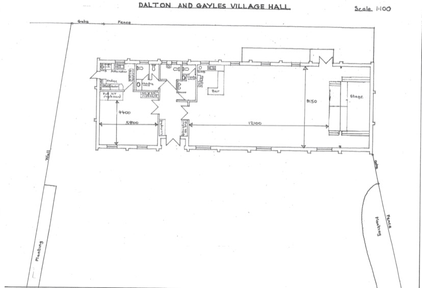 Floor Plan - Dalton and Gayles Village Hall